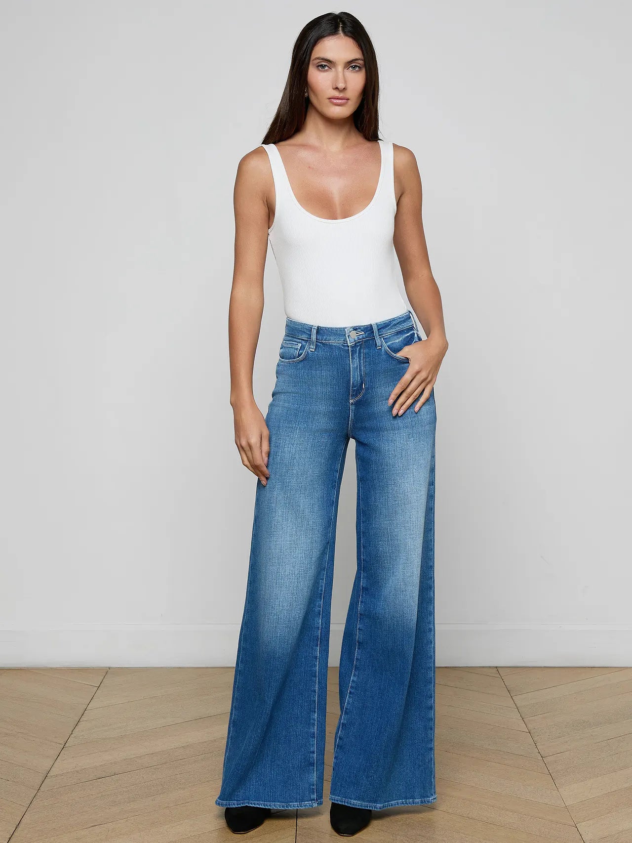 L'AGENCE ‘Quincy’ Wide-Leg Jean Castro – Jon Ian UK